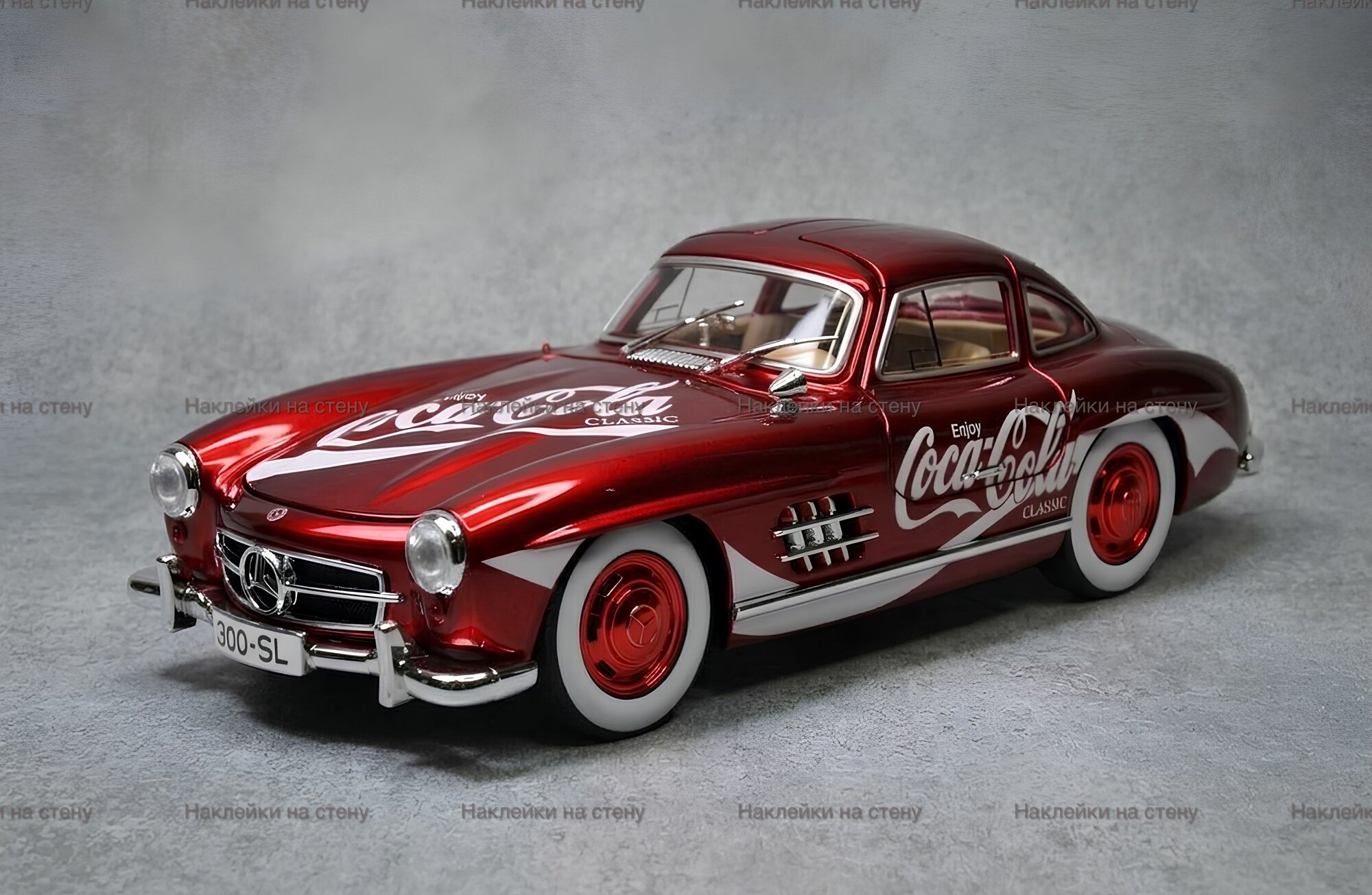 Машинка металлическая инерционная модель Mercedes-Benz 300SL 1954 (Мерседес-Бенц 300СЛ 1954) Масштаб 1:24