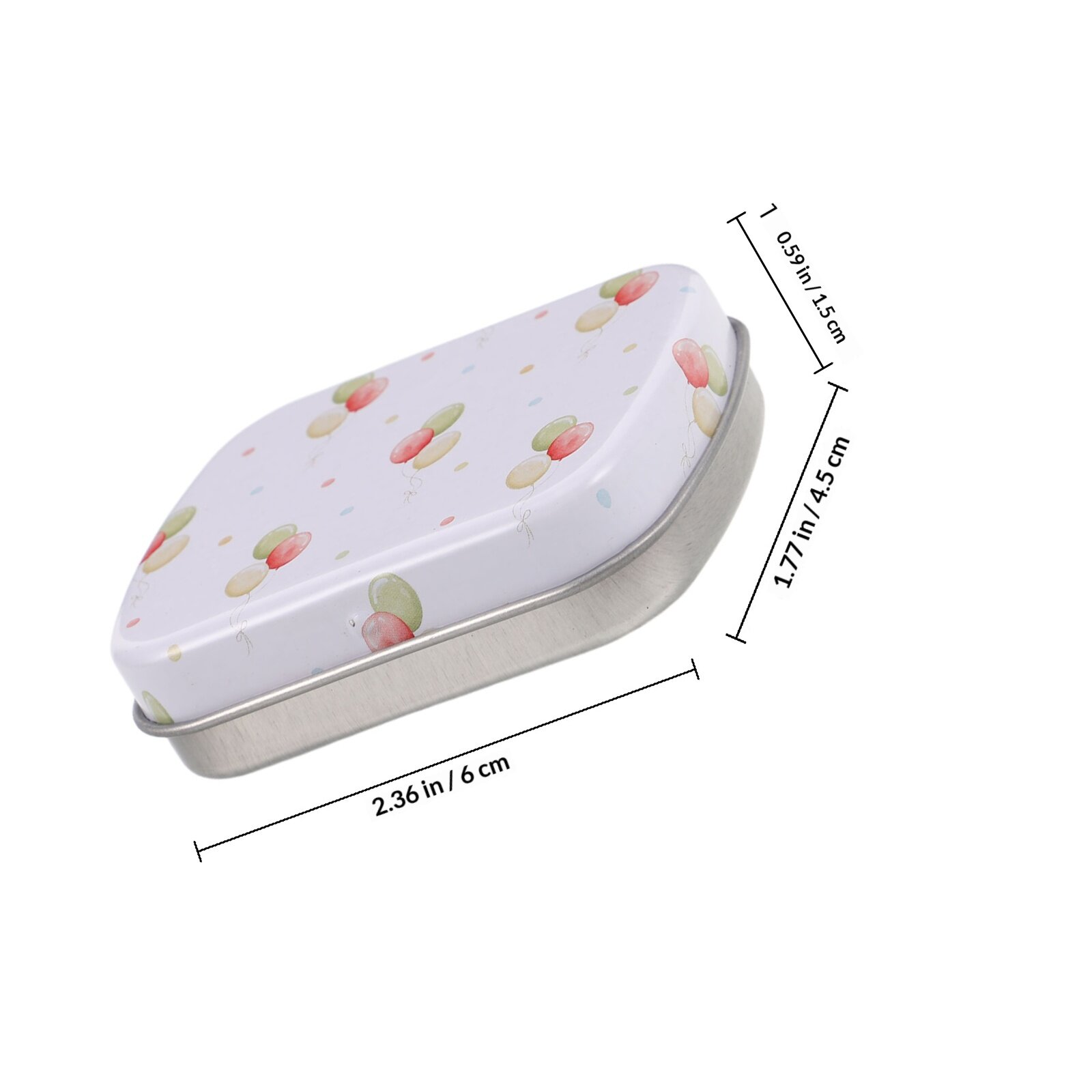 Металлическая Коробочка С Заглушкой 4 Штуки Размер 6.00X4.50X1.50Cm Для Хранения Джема И Ювелирных Изделий