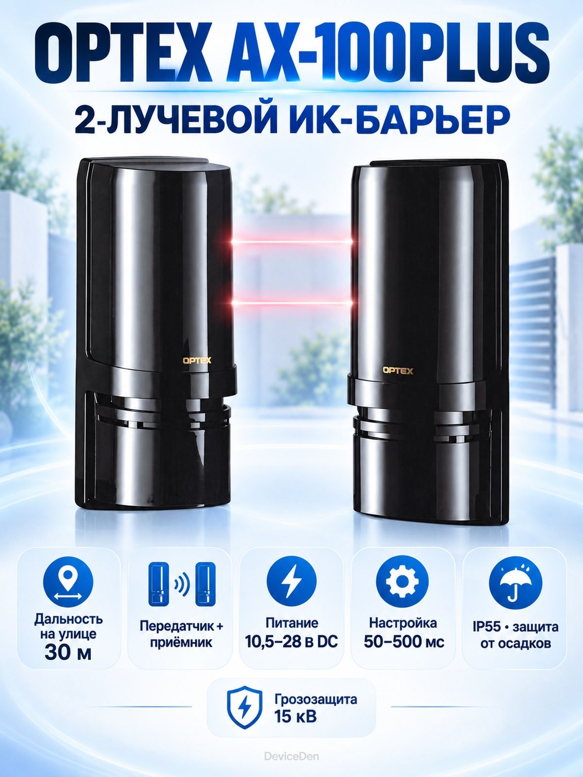 Optex AX-100PLUS - лучевой датчик