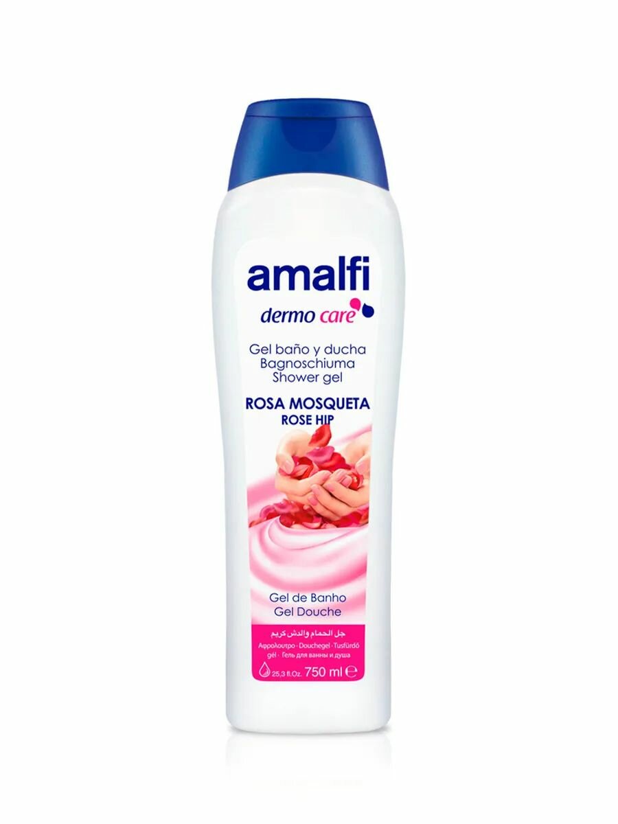 Amalfi dermo care Гель для ванны и душа Rose Hip 750 мл