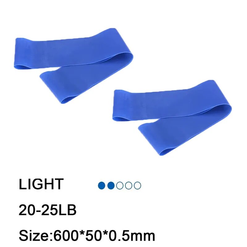 Резиновый эспандер для силовых тренировок Синий, 2pcs blue