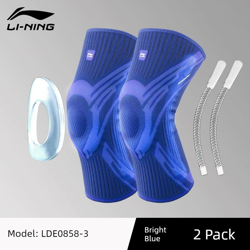 Li-Ning мужской бейсбол кольцо колена синий 2 пары M для веса 80-110 фунтов