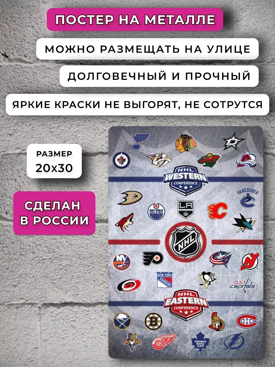 Постер ретро нхл — фото 1