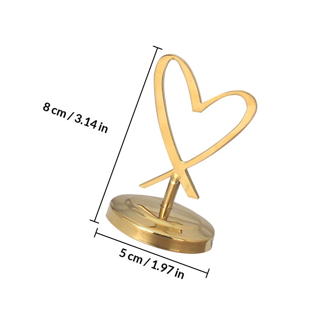Стойка Для Карточек В Forme Сердца 1 Шт Золотой 8.00X5.00X5.00CM
