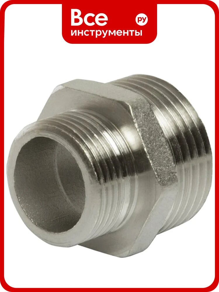 Переходной ниппель VRT 1"-3/4", наружная/наружная, никель 1909-002520 501068