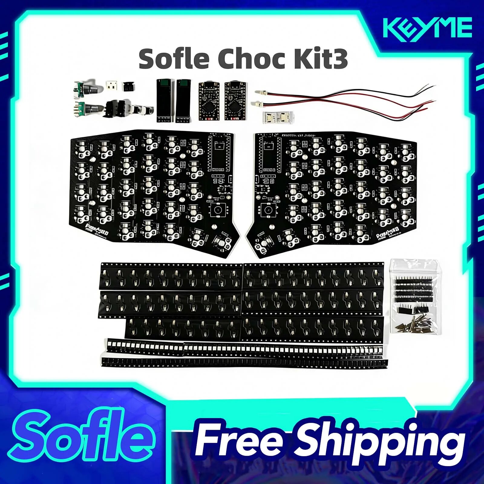 SNQP Sofle Choc Split Mechanical Keyboard Kit — фото 1