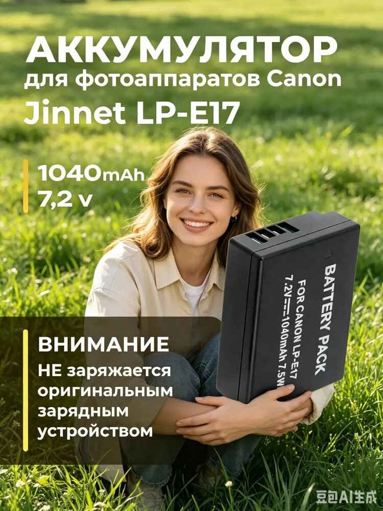 Профессиональные аксессуары Canon Jinnet LP-E17 емкостью 1040 мАч