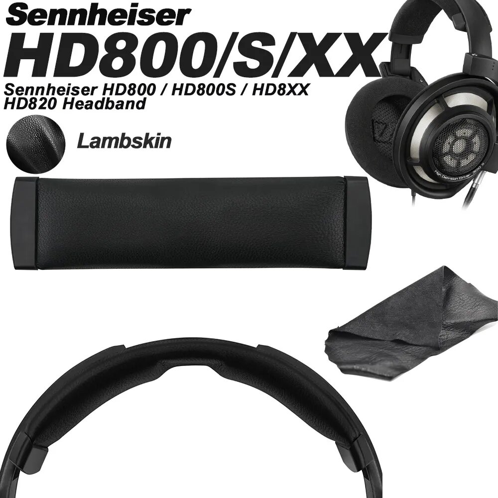 Амбушюры для наушников Sennheiser HD800 HD800S HD820 HD8XX Накладка на оголовье овчина