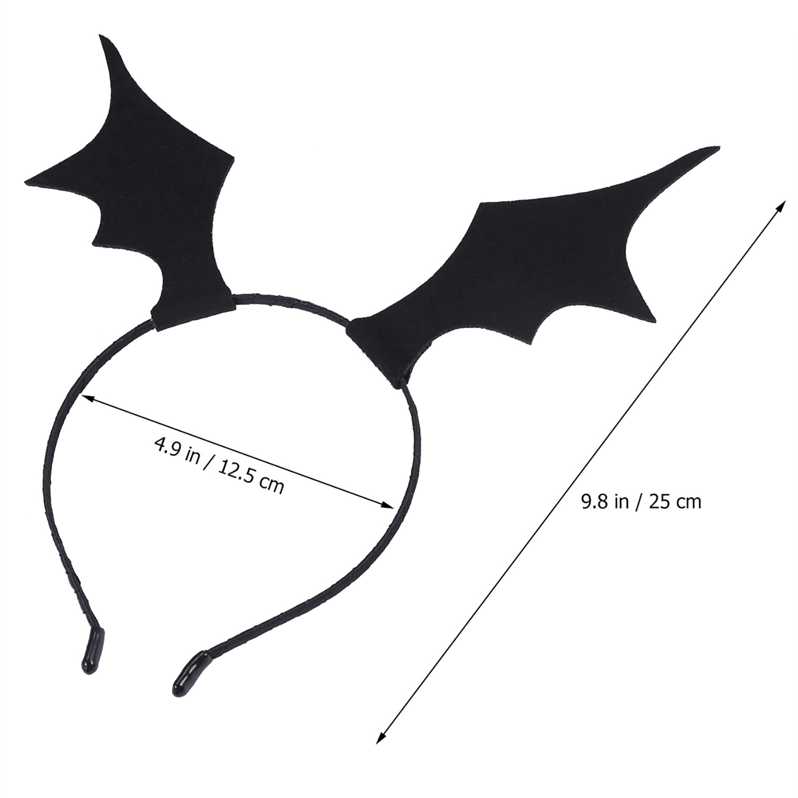 3 Пcs Головные Пояса С Крыльями bats Для Детей Чёрного Цвета 25x12.5cm Идеально Для Halloween И Карнавалов