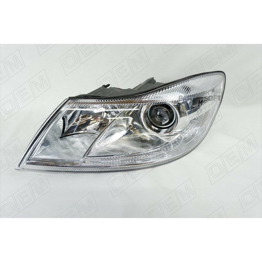 Фара левая Skoda Octavia 2 A5 2008-2013, галоген от официального дистрибьютора, OEM, артикул OEM0093FL