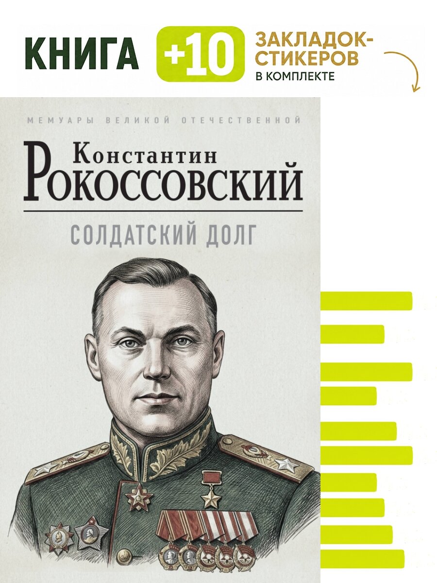 Солдатский долг. Комплект: книга + 10 закладок-стикеров