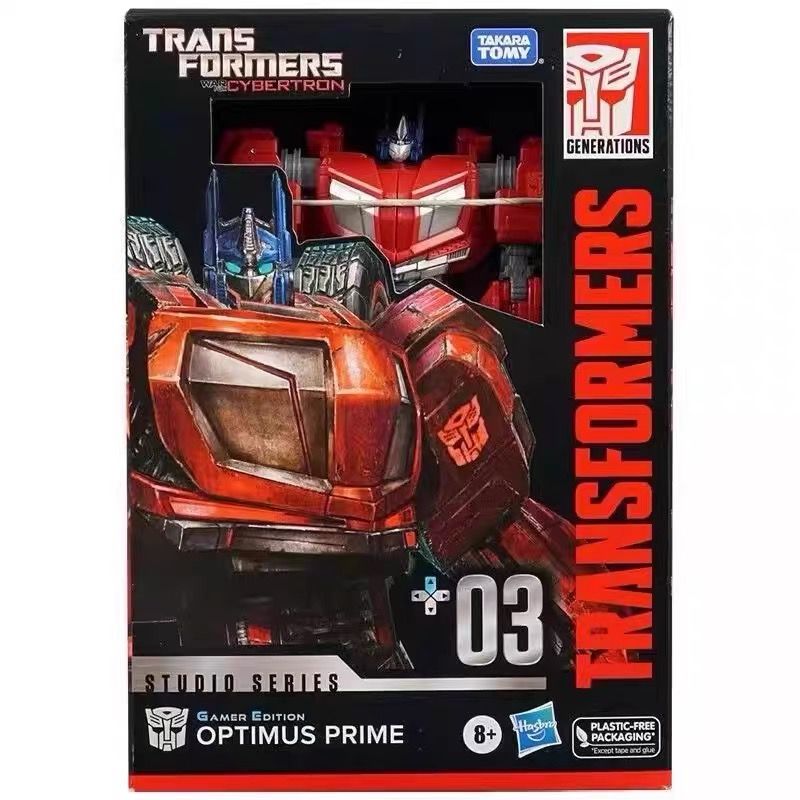 Трансформеры игрушки Hasbro Studio Series Voyager Transformers: War for Cybertron 03 Gamer Edition Optimus Prime (16.5 cm) F7242