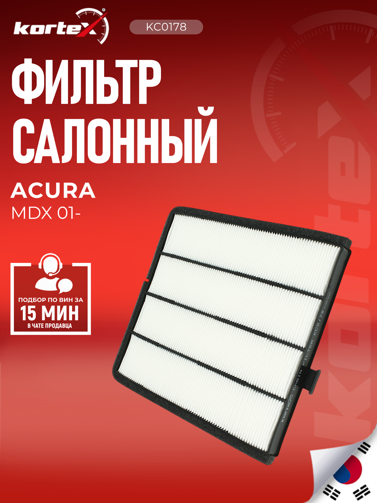 Фильтр салонный Акура Mdx, Хонда Одиссей, Шаттл SS1234, LAC512, IF3402