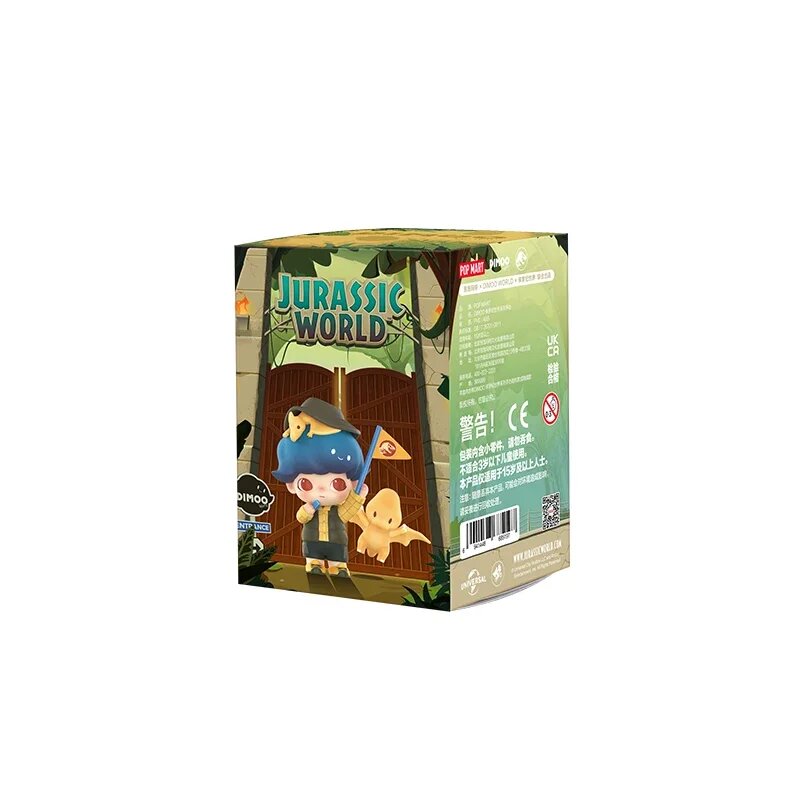 POP MART DIMOO Jurassic World Series фигурки Mystery Box Коричневый, 1 Blind Box