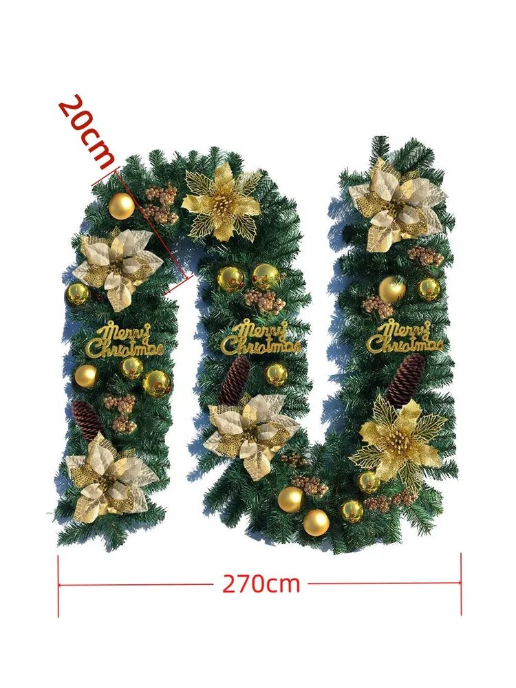 Triumph Tree Гирлянда хвойная 270 см 1 шт пленка пвх золотой