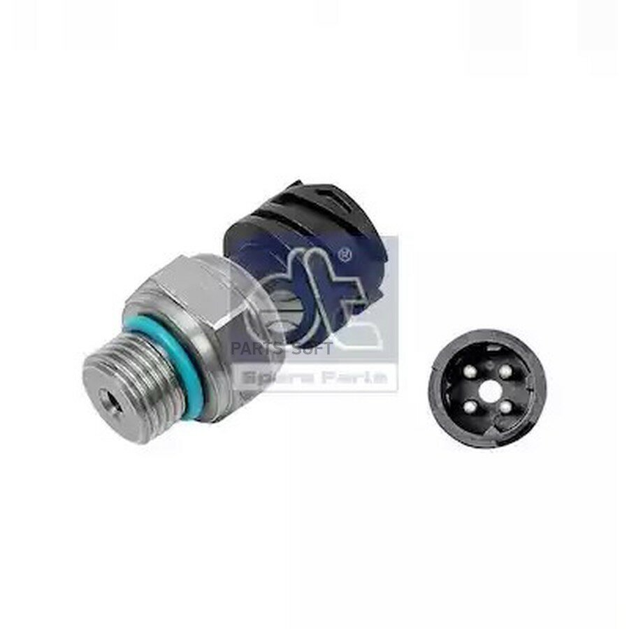DT SPARE PARTS 212463 2.12463 датчик давл. топл! 4контакта,0-7 бар, большое отв.\RVI Midlum/Premium/Kerax, VOLVO F/F