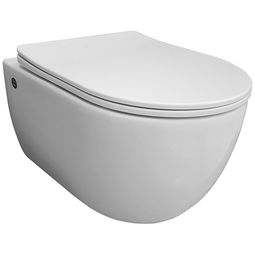 Унитаз подвесной Bloomix Diva MD1211R/UF1 безободковый Ceramic+