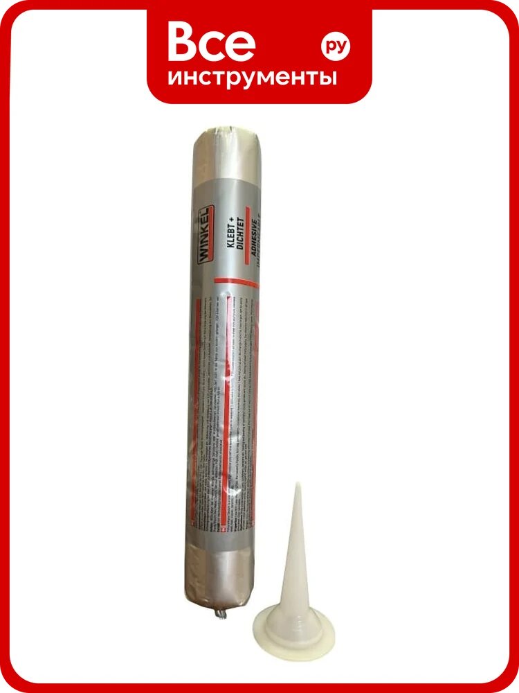 Полиуретановый клей-герметик для швов WINKEL impermeable adhesive серый, 600 мл W160259G