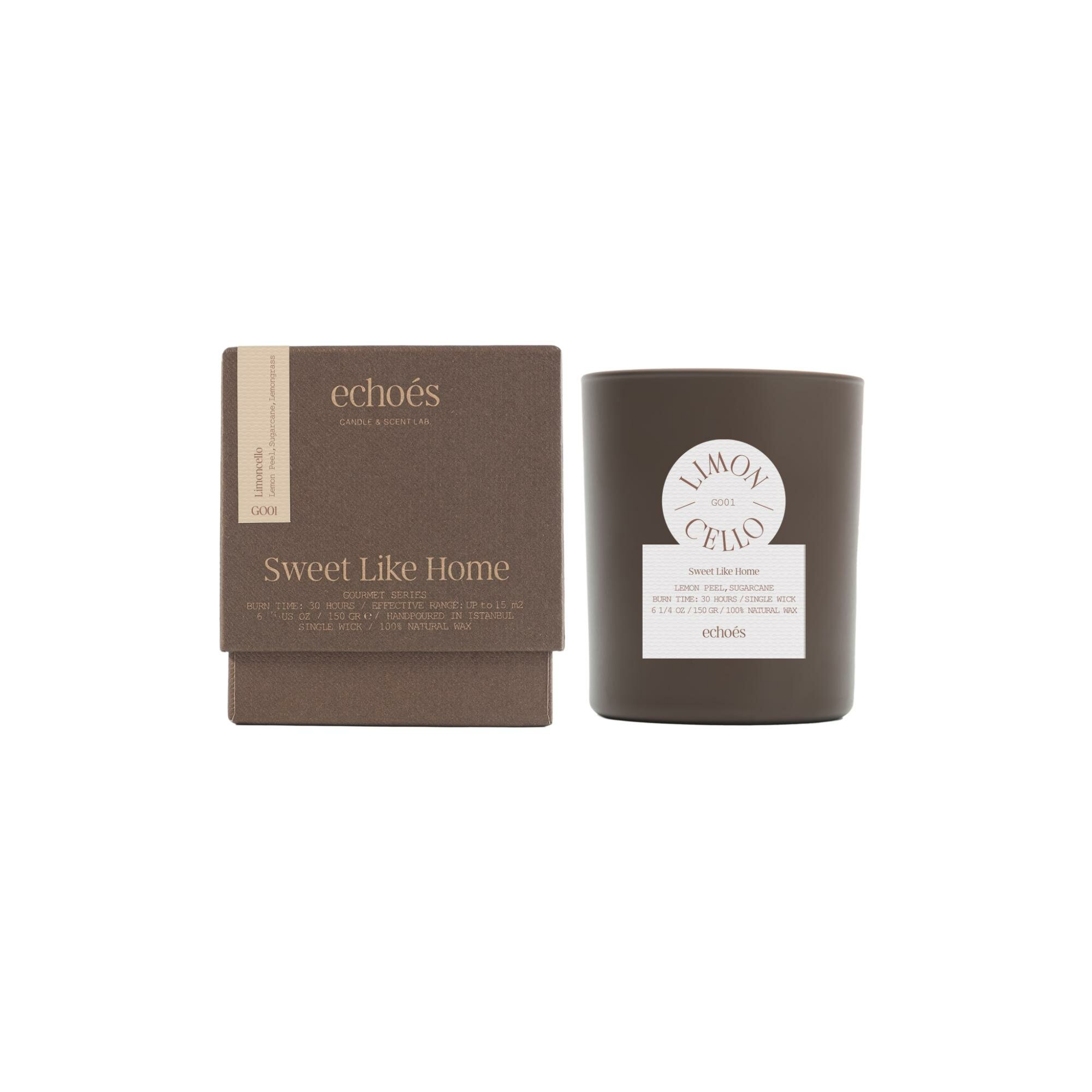 LIMONCELLO Compact Candle ECHOES Лимончелло Компактная свеча, 150 гр.