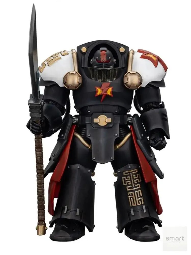 Эксклюзивная коллекционная фигурка Терминатора Эбон Кешиг из серии Warhammer 40000 Ересь Хоруса Белые Шрамы от JoyToy Toys с энергетической глефой высотой 12,7 см 5 дюймов изготовлена