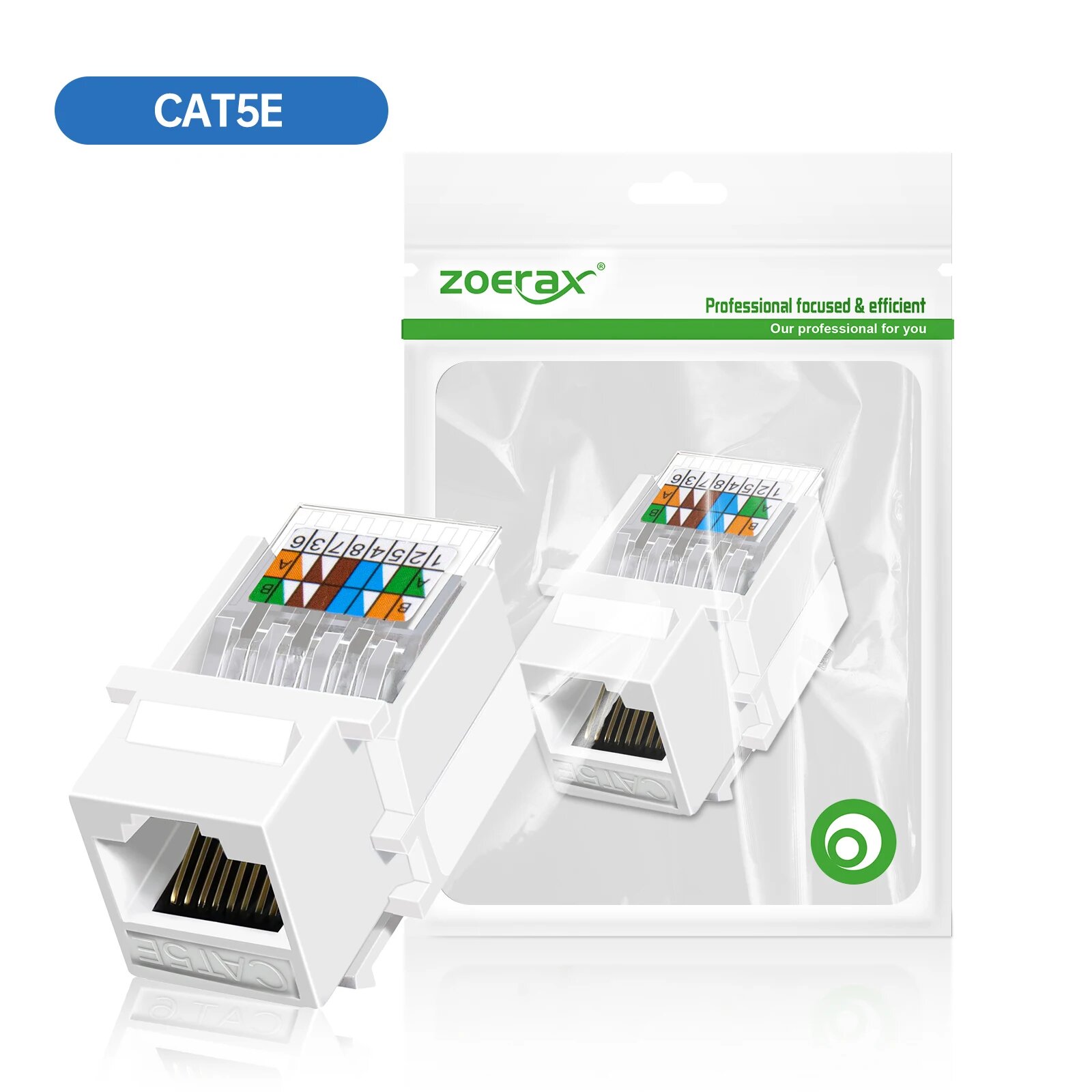 Переходник ZoeRax Keystone CAT5E