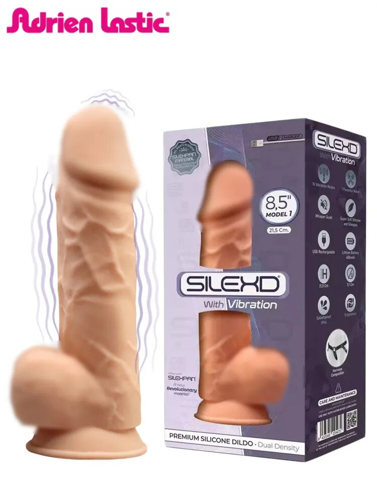 Adrien Lastic Вибратор реалистик силиконовый SileXD Model 1 (21.5 см х 5.1 см)