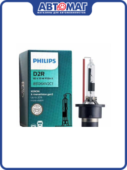 Лампа автомобильная ксеноновая PHILIPS gen2 +150% XV D2R 85V 35W P32d-3, PHILIPS-85126XV2C1