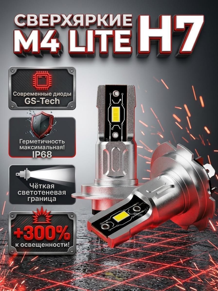 Лампа автомобильная Vizant M4 lite H7 3600lm