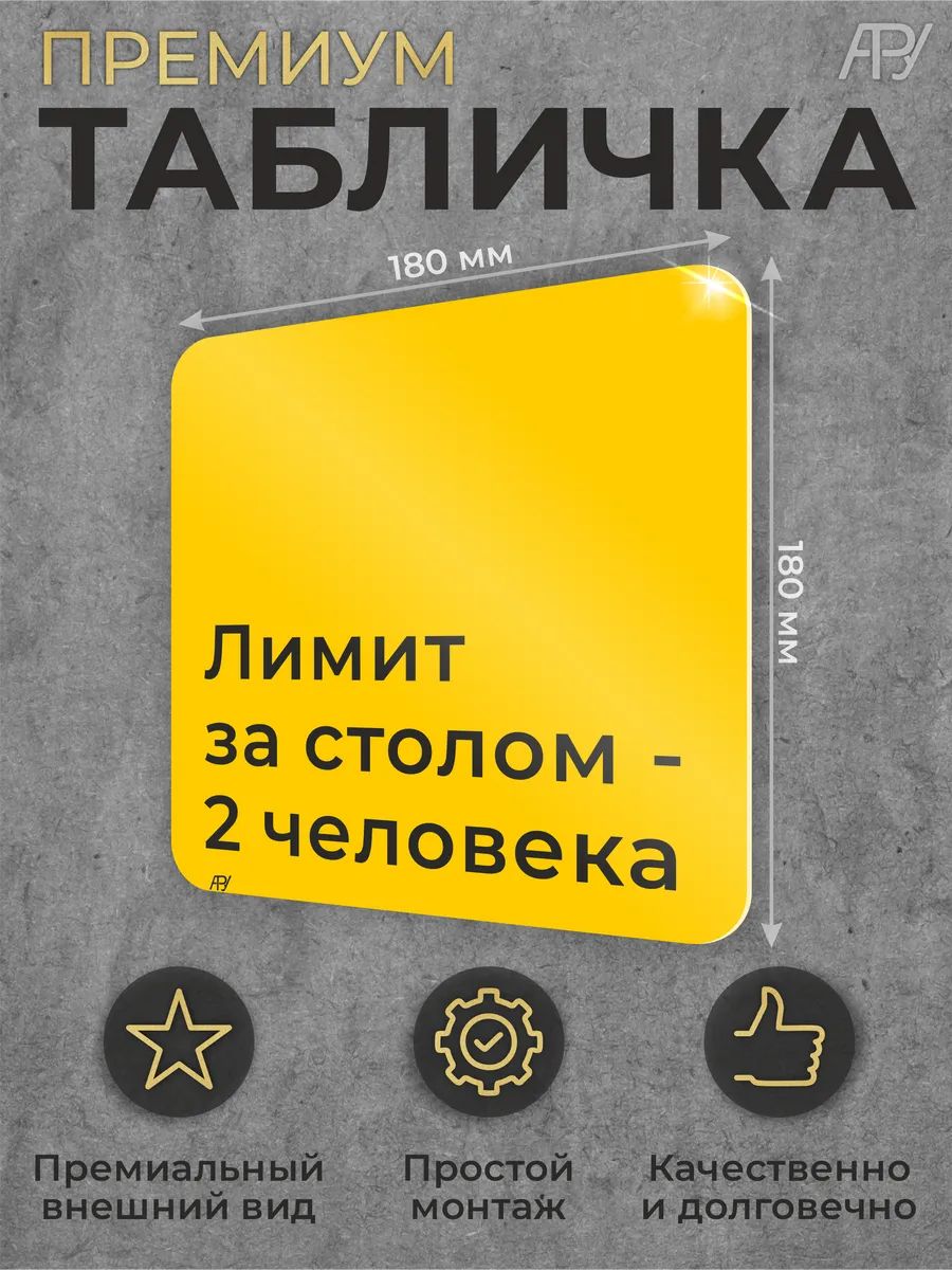 Табличка столовой, кафе Лимит за столом 2 человека