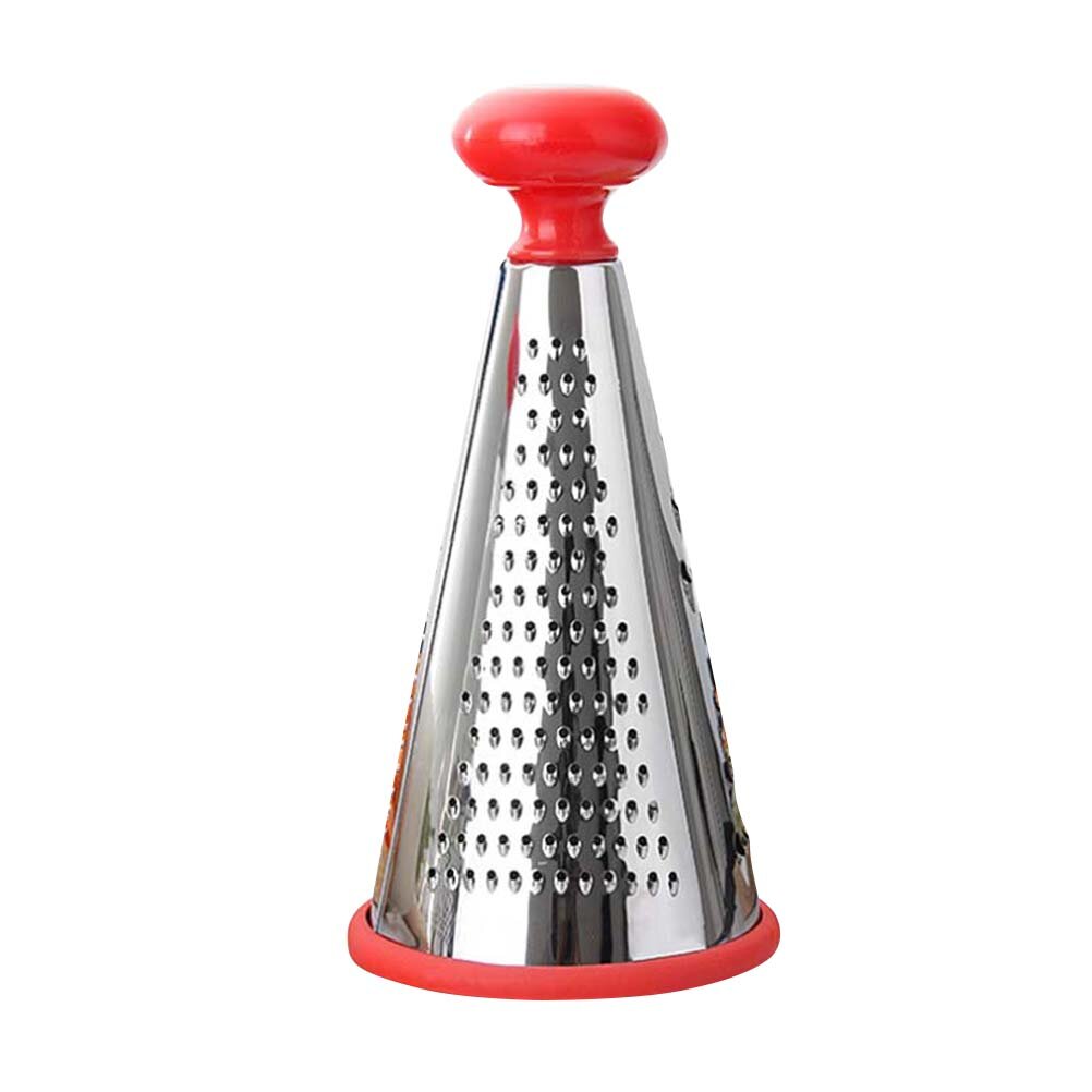 Grater Slicer Из Нержавеющей Стали 1 Шт Для Овощей Трехсторонняя Форма 22.5x11.5CM Красный