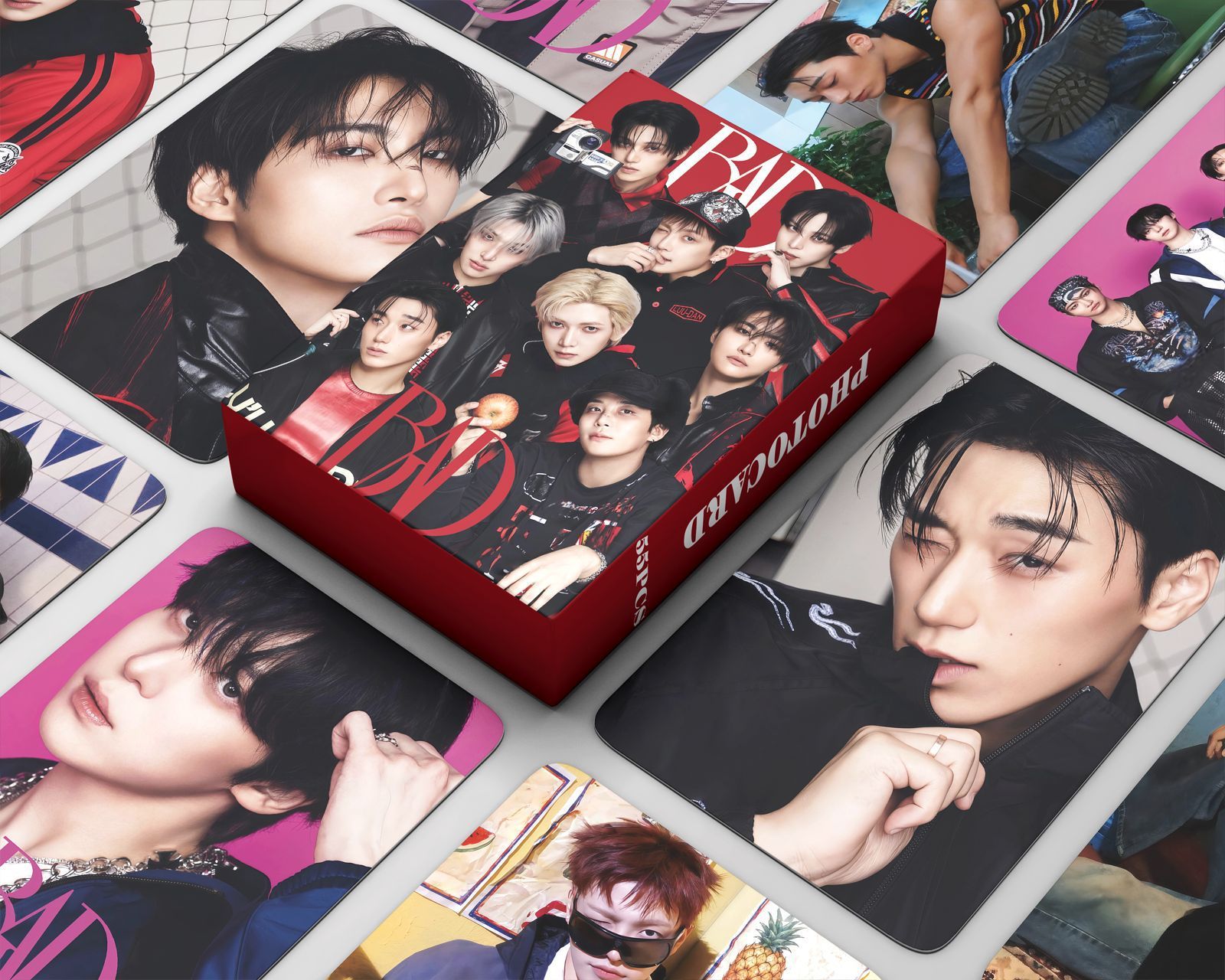 KPOP 55шт/коробка ATEEZ Фотокарточки ATEEZ BAD LOMO Card