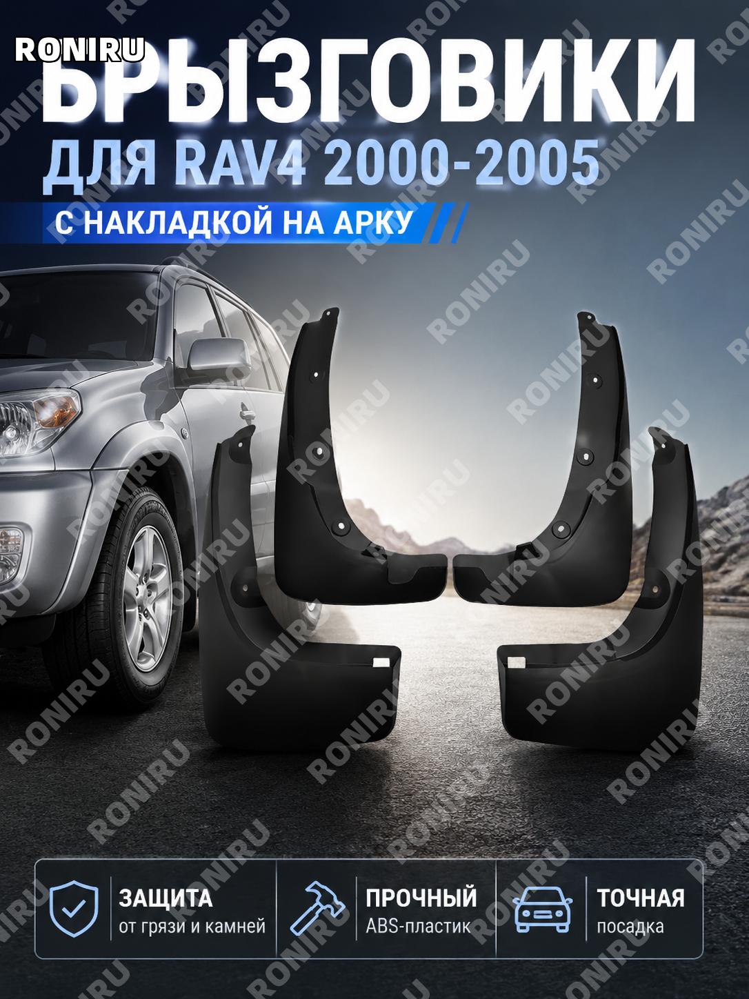 Накладка на колесную арку Toyota RAV4 2000-2005 с расширителями арок пластиковая деталь для кузова авто для RAV4
