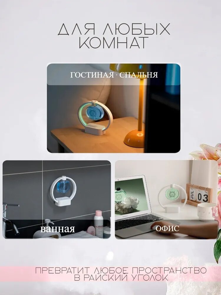 Ароматический диффузор ультразвуковой P11 Pro, белый, 70 мл, USB — фото 1