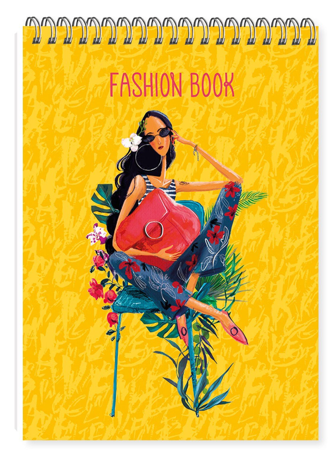 Скетчбук 140*200 24л "Fashion book"/"Модные истории.