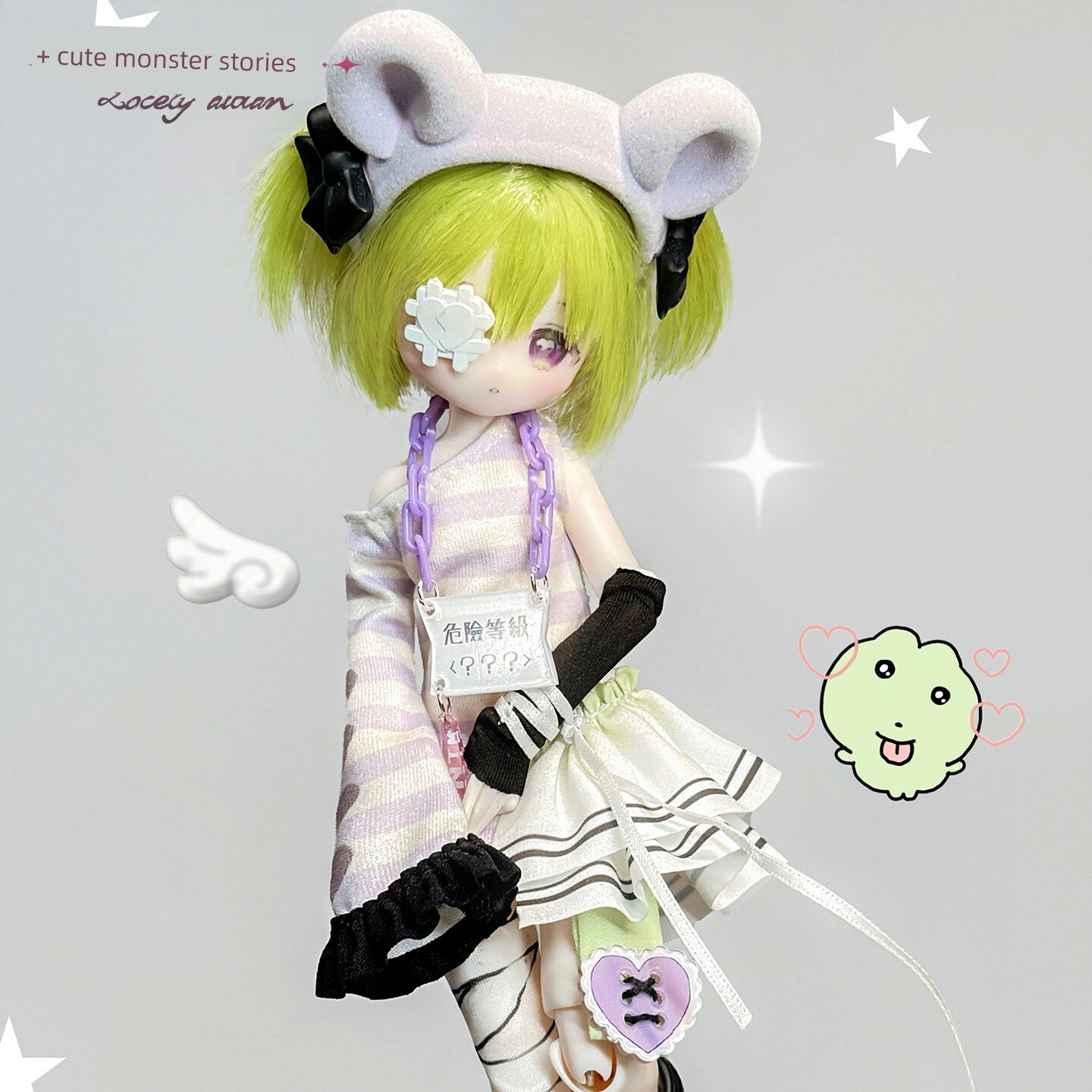 Cute Horror BJD кукла мышь фигура подтверждение при открытии полный волос подвижная подарок на день рождения 95 символов
