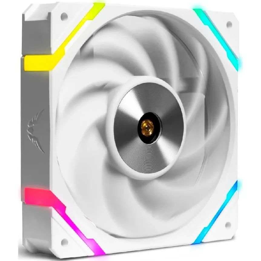 Вентилятор для компьютера корпусный Valkyrie X12 ARGB White (HW X12E-W), для охлаждения корпуса и комплектующих ПК