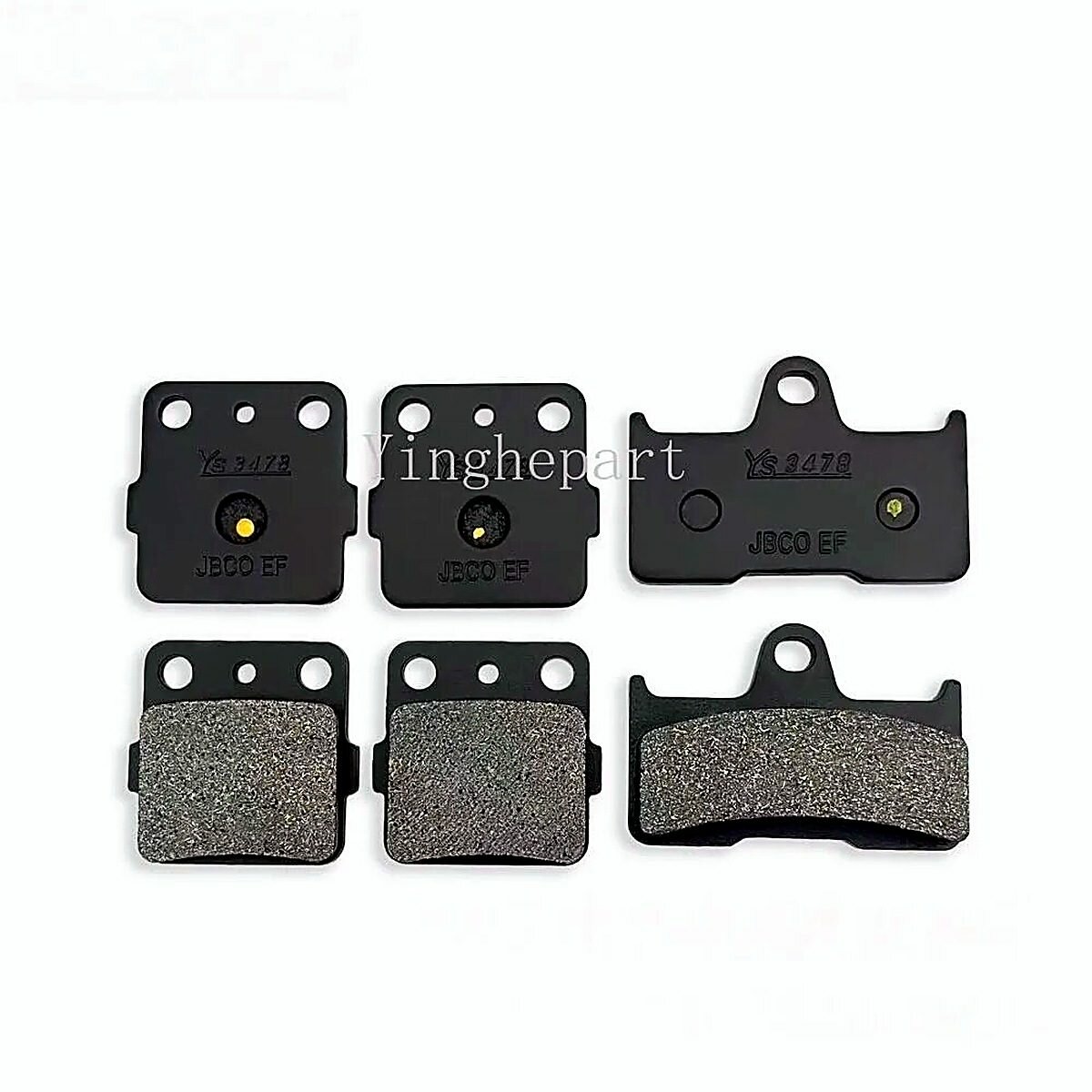 Комплект передних и задних тормозных колодок для мотоцикла ATV YAMAHA YFM660F YFM660FH YFM66FA Grizzly 660