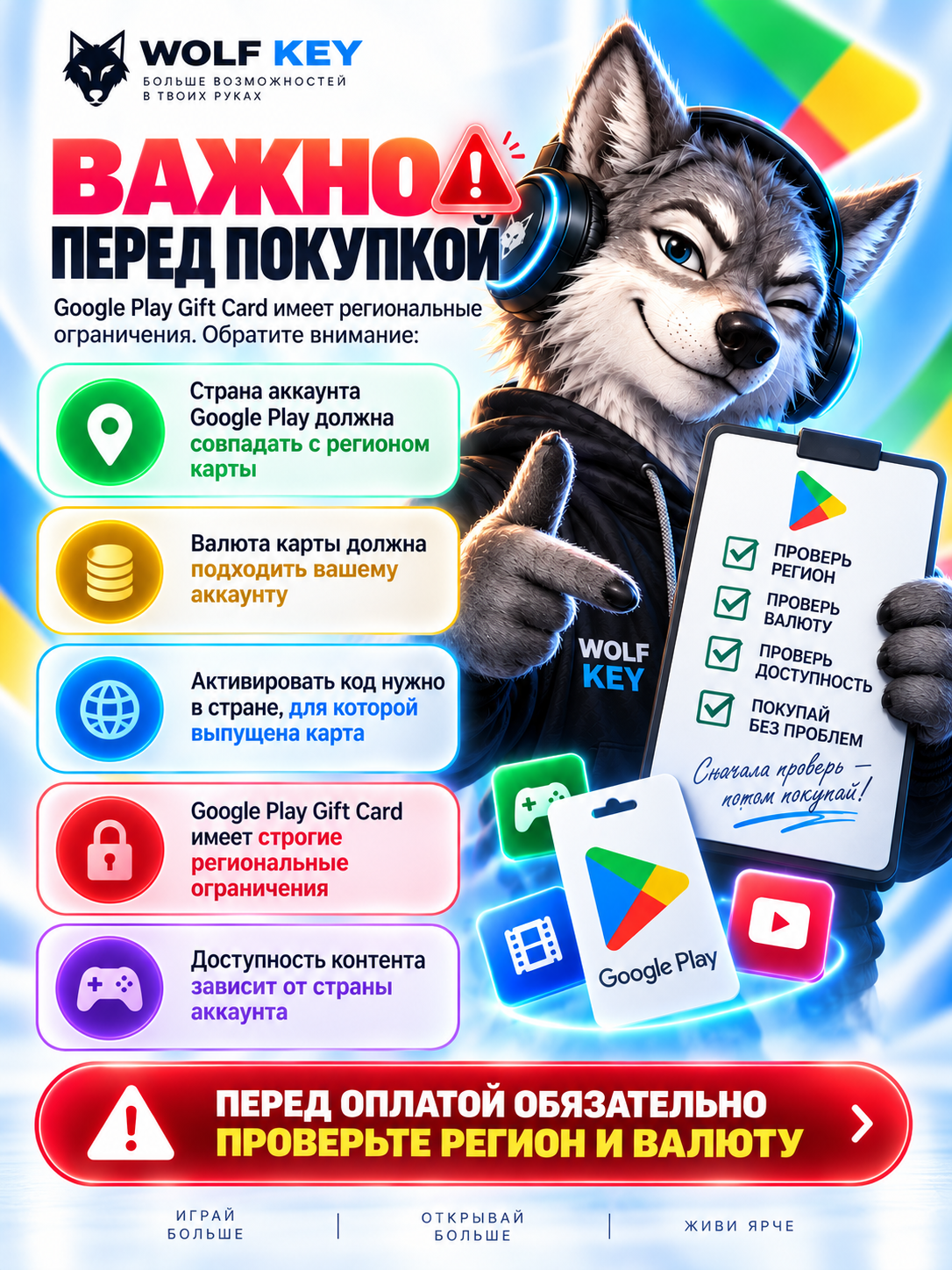 Подарочная карта Google Play 25 USD / США / Пополнение счёта / Gift Card Google Play USA — фото 1