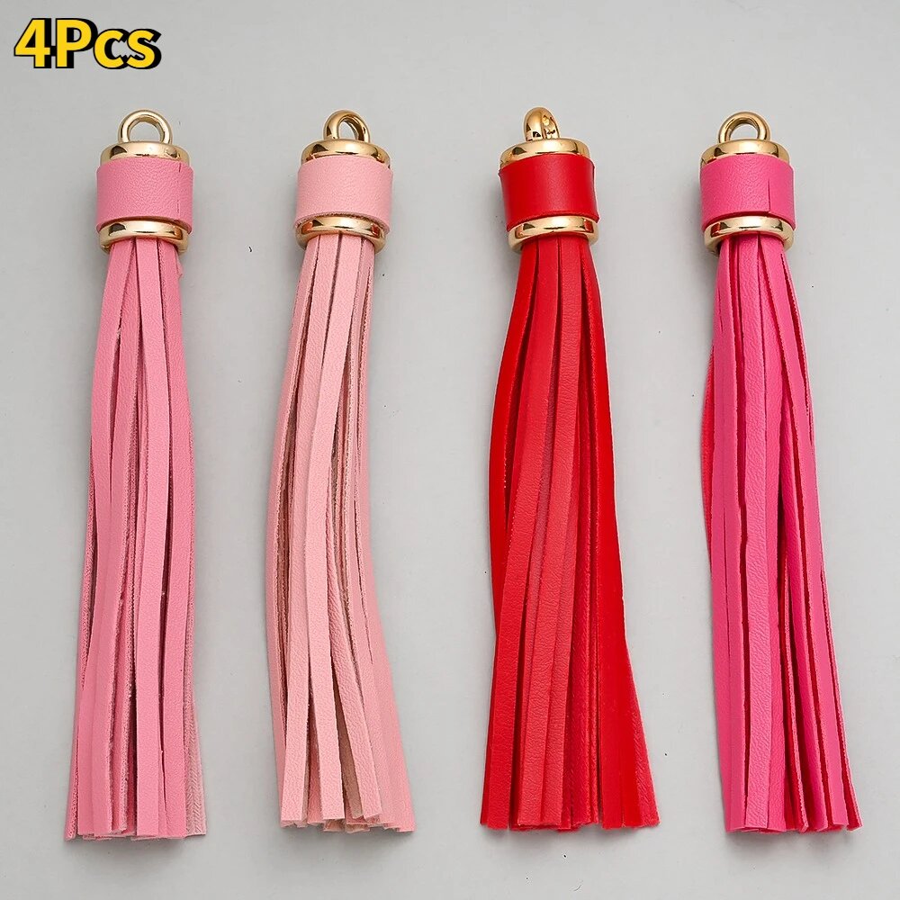 Missopick кожаные кисточки-подвески 11 см 4pcs-3