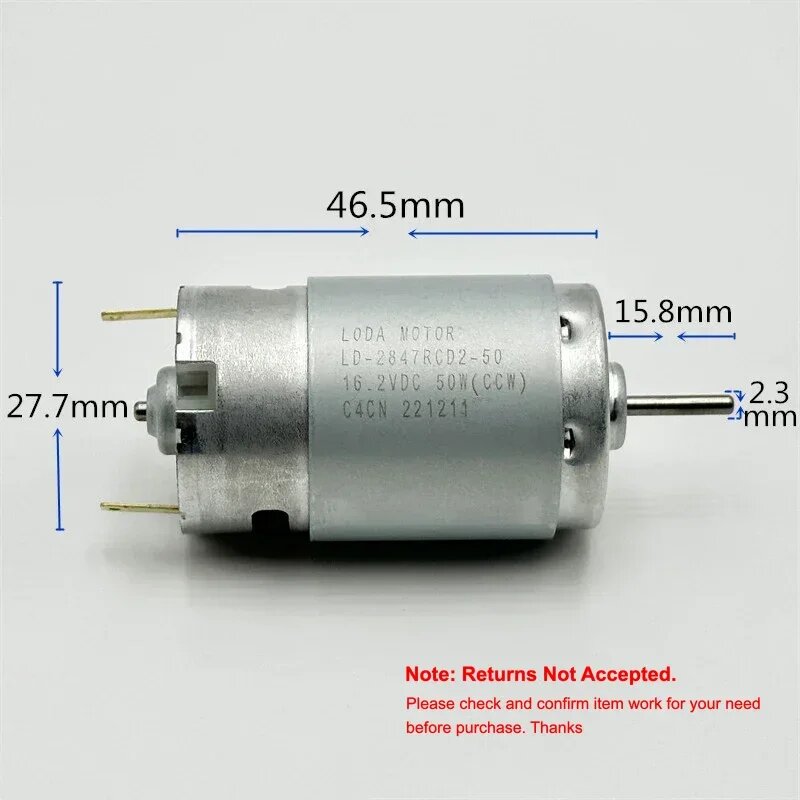 Двигатель Micro RS-395 постоянного тока 12-18В