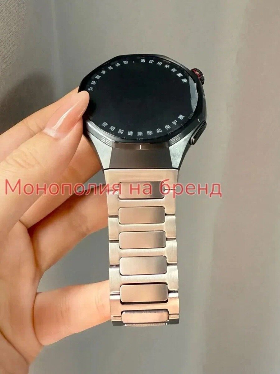 GORPIN для HUAWEI WATCH GT6 Pro 46mm титановый ремешок, Pегулируемый быстросъемный ремешок из чистого титана