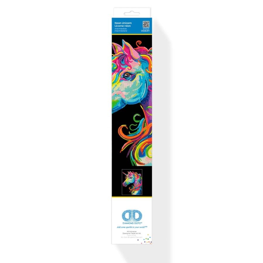 Мозаика Diamond Dotz Neon Unicorn, разноцветный, 35,5x45,7 см