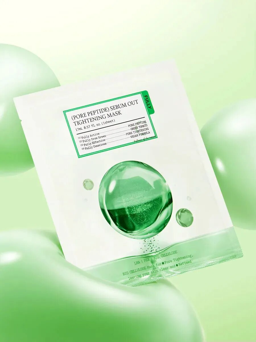 Маска для сужения пор FULLY Pore Peptide Sebum Out Tightening Mask 1шт