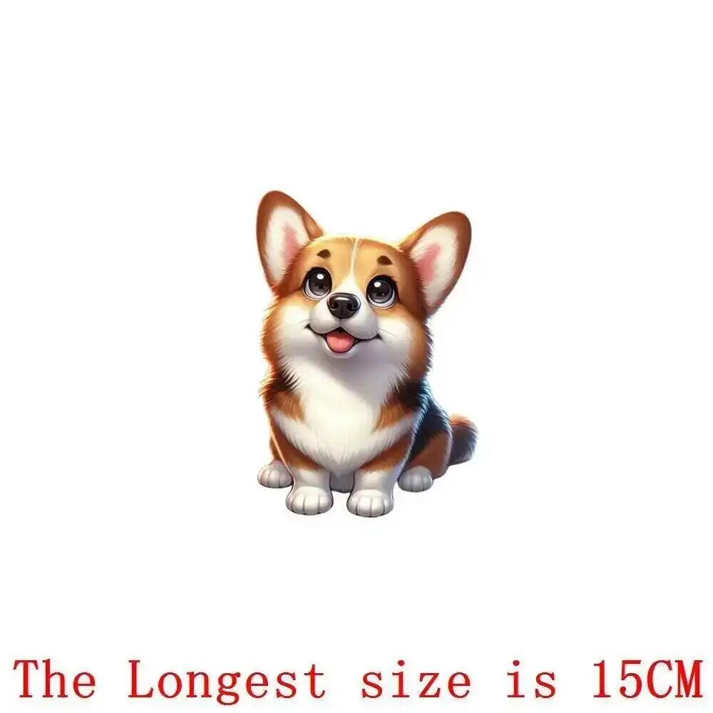 Термоаппликация Shiba Inu 15см