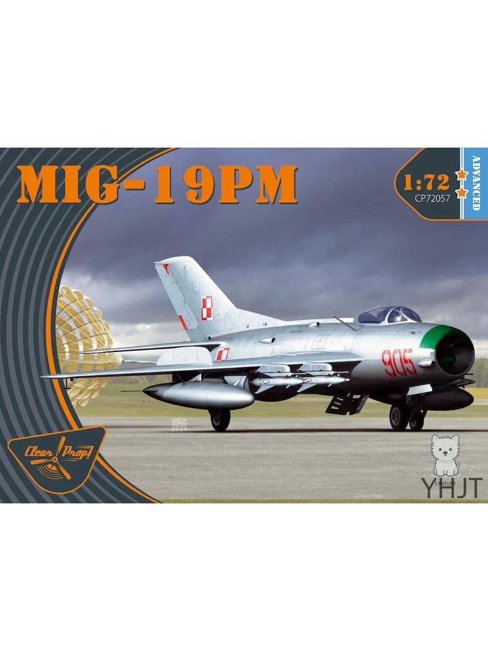 Сборная модель МиГ-19ПМ 1/72 Clear Prop