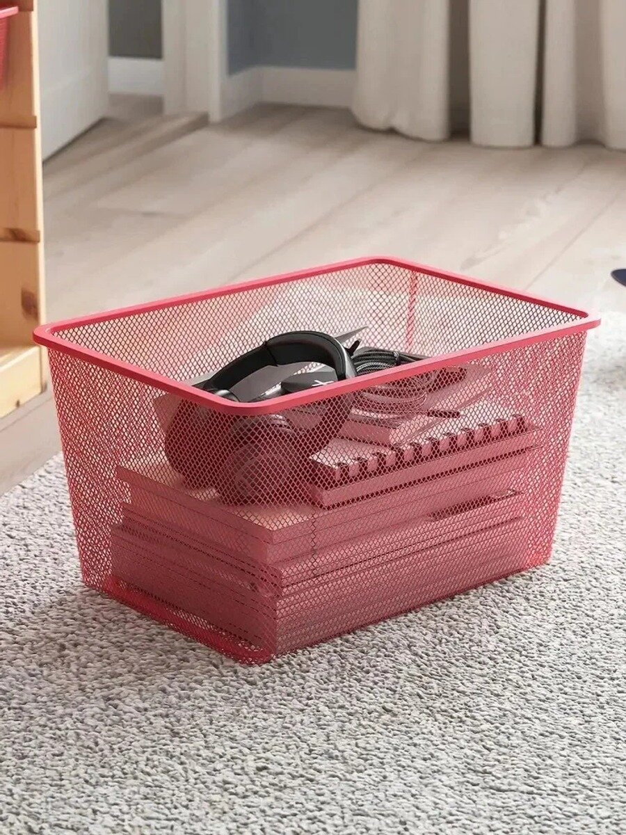 Контейнер для хранения IKEA TROFAST, светло-красный, 42x30x23 см