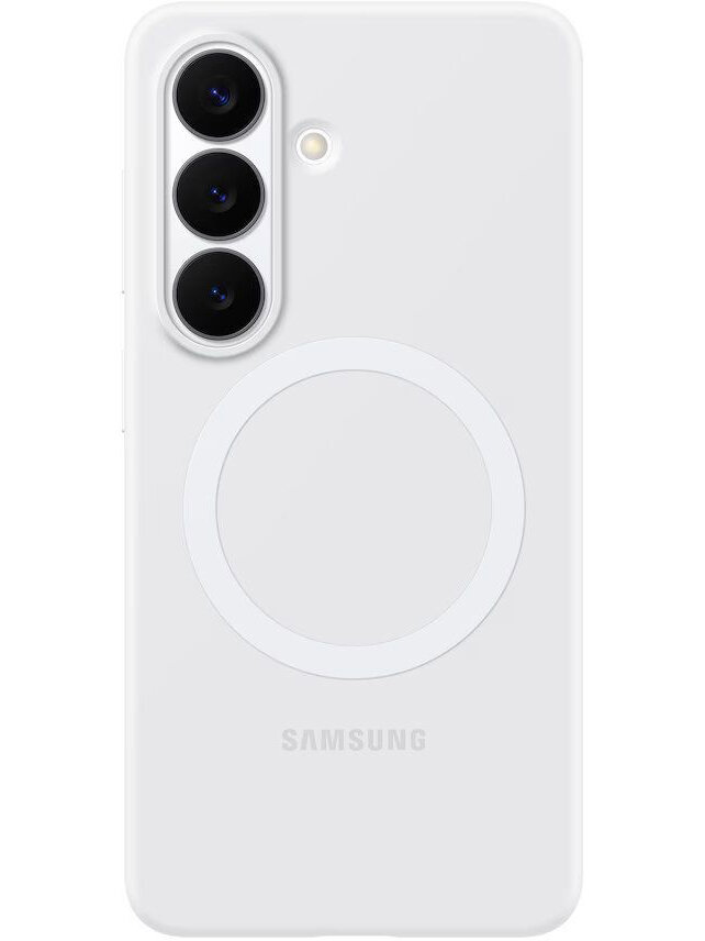 Чехол Samsung Silicone Magnet Case S26 белый