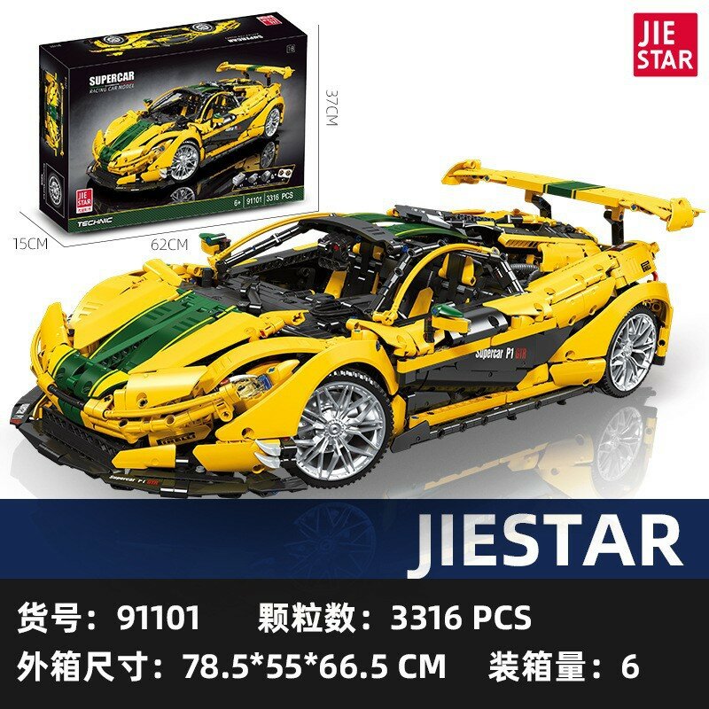 Детский конструктор Jestar 91101 «Спортивный автомобиль» (для мальчиков), модель автомобиля, подарок
