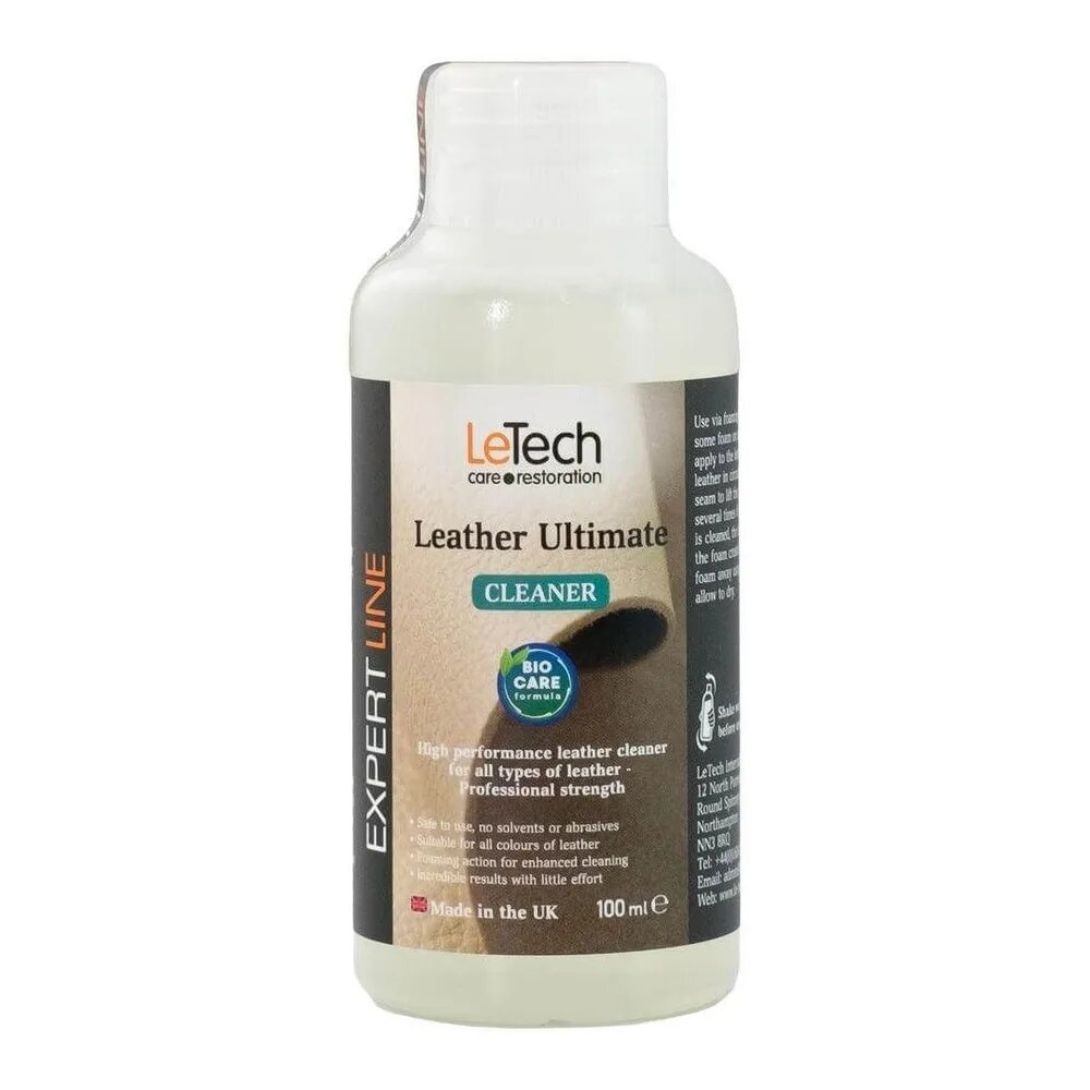 Средство для чистки кожи LeTech Leather Ultimate Cleaner, 100мл
