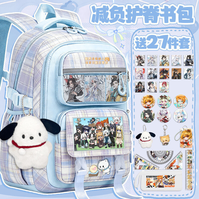 Рюкзак Cat Xiao Jiu's Adventure Backpack для учеников 3-6 классов: вместительный, дышащий, симпатичный и универсальный